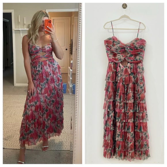 Gianni Bini | Dresses | New Gianni Bini Grace Plisse Floral Print Cut ...